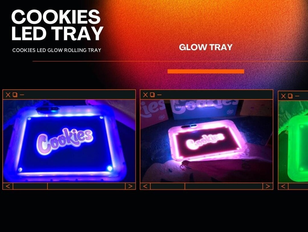 Cookies LED Glow Rolling Tray-rolling Tray Cookies LED Rolling Tray ...