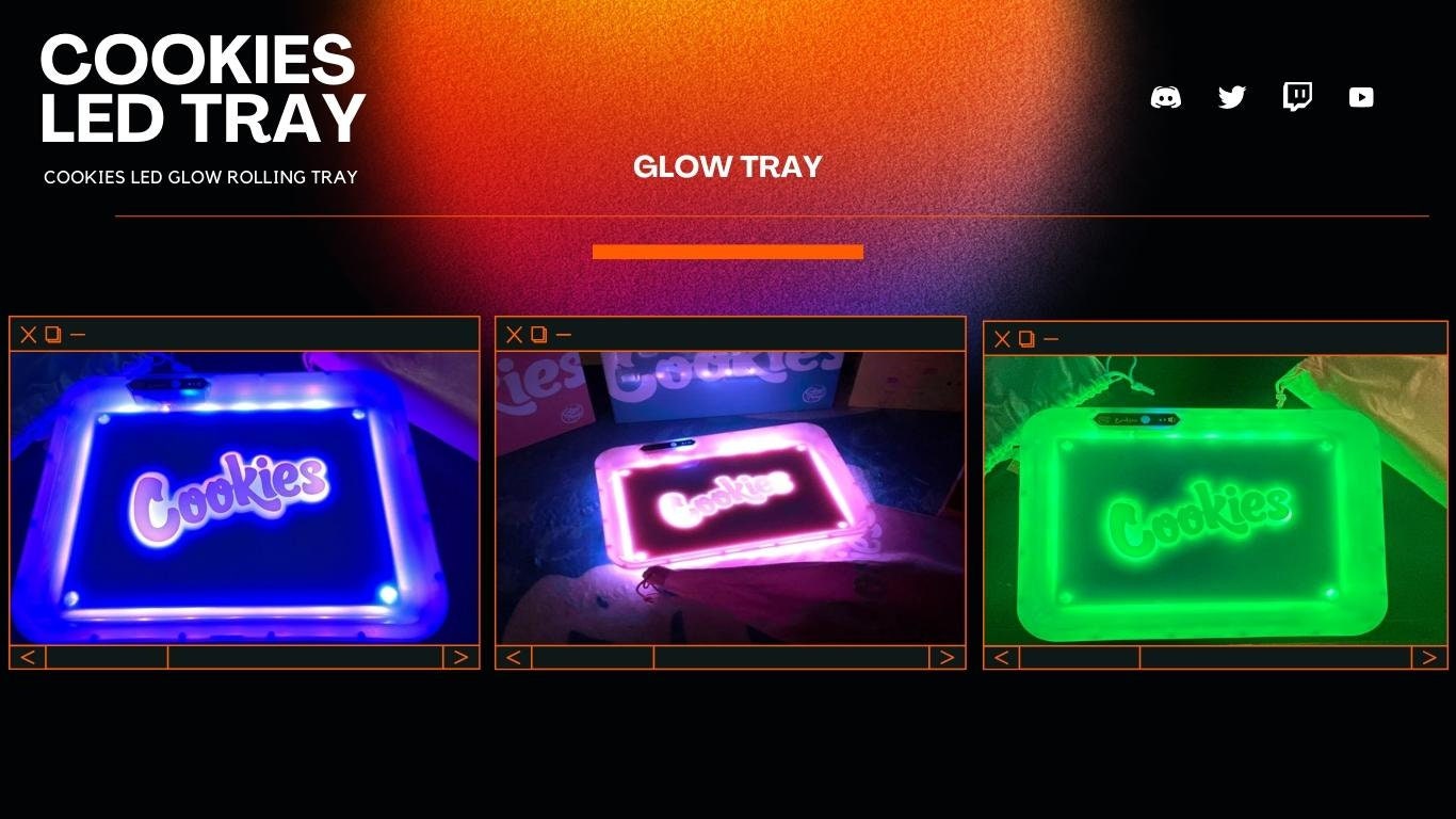 Cookies LED Glow Rolling Tray-rolling Tray Cookies LED Rolling Tray ...