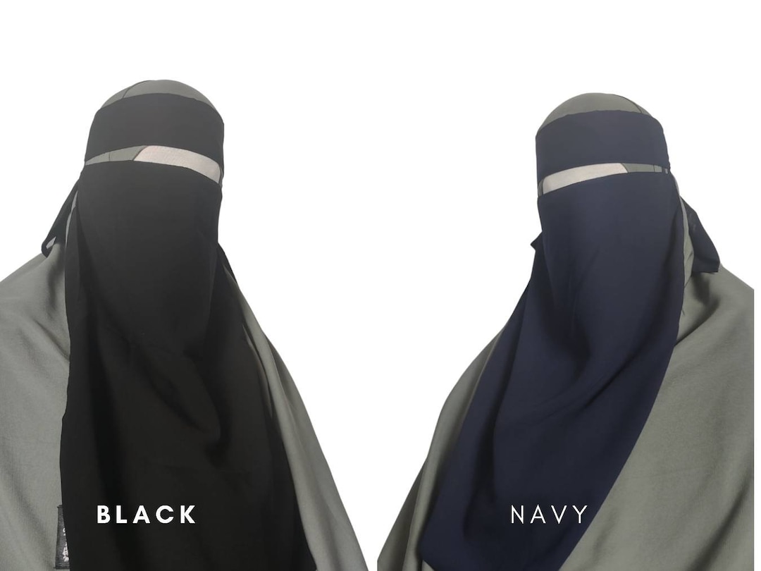 Elastic Pull Down Single Layer Niqab - Etsy