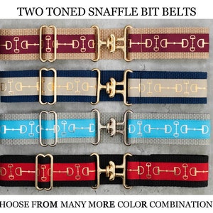 Equestrian Belt Snaffle Bit Belt Two Toned Snaffle Bit - Etsy