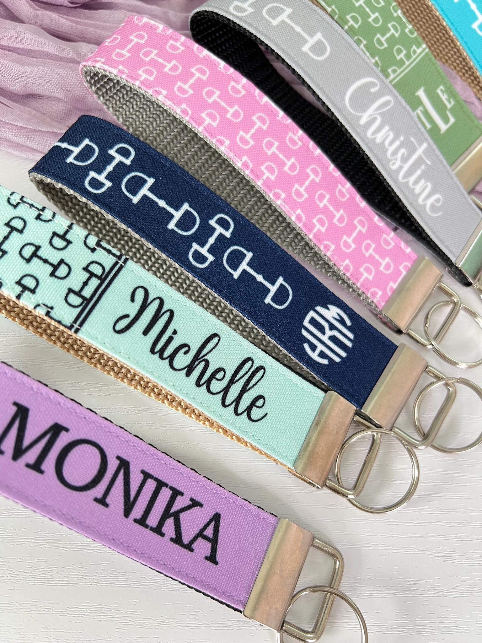 Custom Snaffle Bit Key Fob - Personalized Equestrian Keychain ...