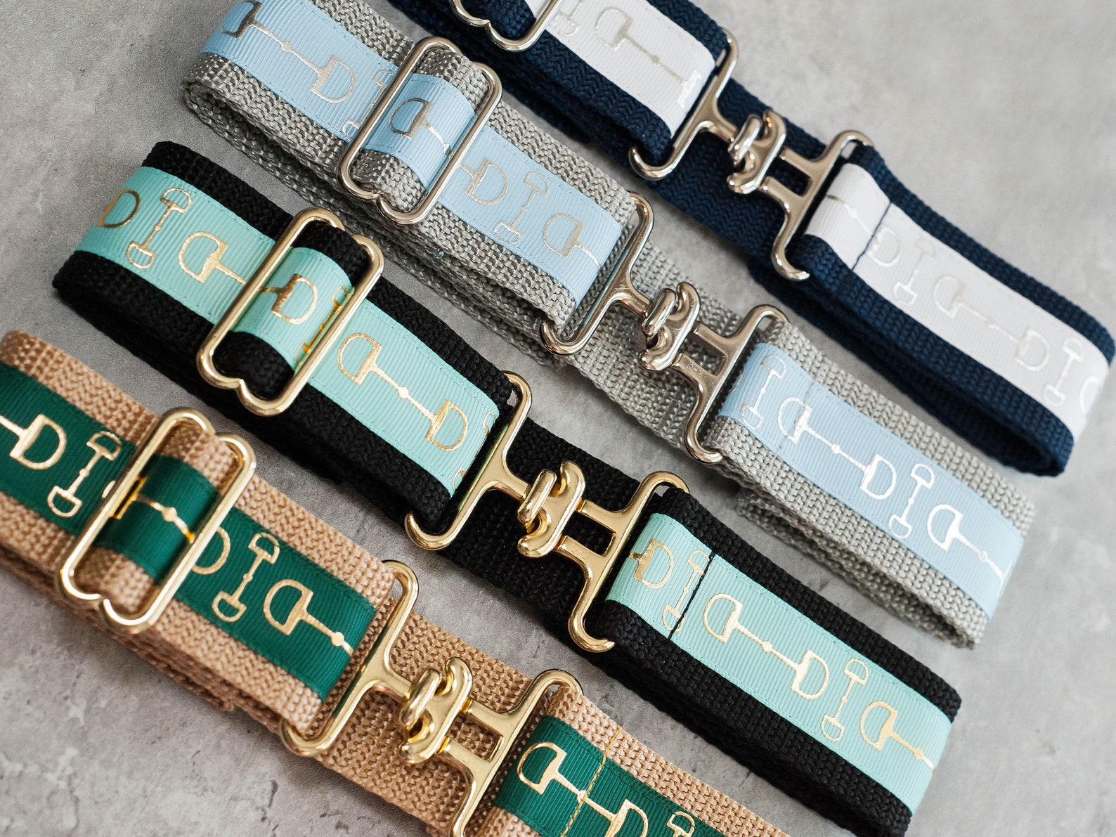 Equestrian Belt, Snaffle Bit Belt - Two Toned Snaffle Bit Belt ...