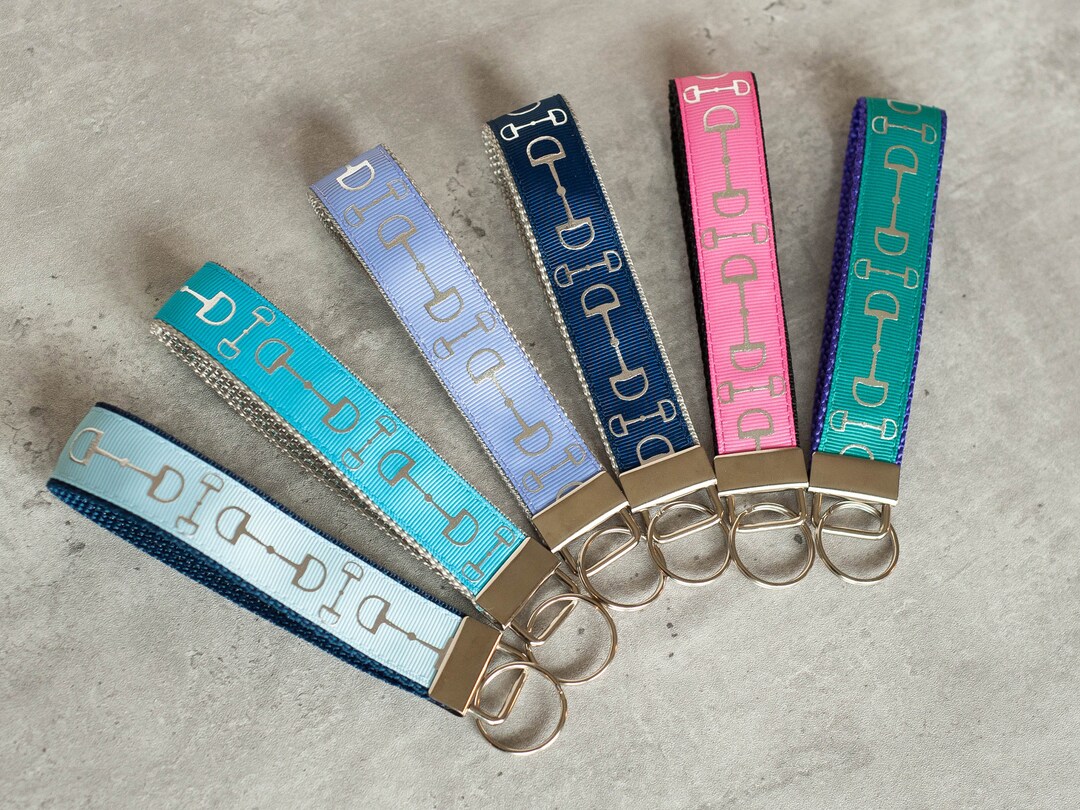 Snaffle Bit Key Fob - Bit Keychain - Equestrian Keychain - Equestrian ...