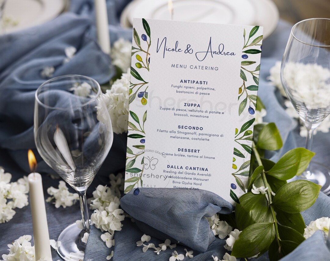 Menu Matrimonio, Menu Nozze, Menu Comunione, Menu Personalizzato,menu ...