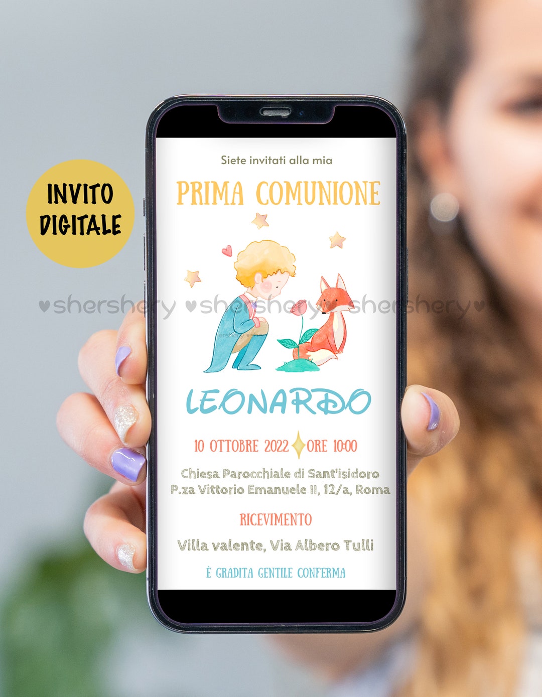 Invito Prima Comunione Piccolo Principe, Prima Comunione Bambino, La ...