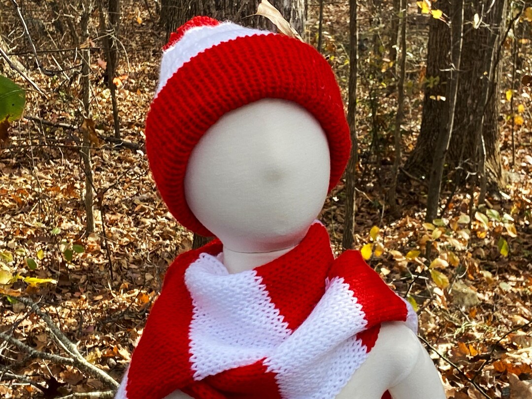 Striped Waldo Hat and Scarf Set - All Sizes - Etsy