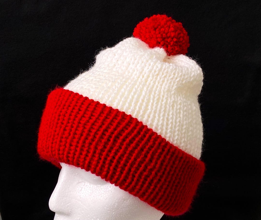 Where's Waldo Hat Wally Hat Beanie With Pompom - Etsy