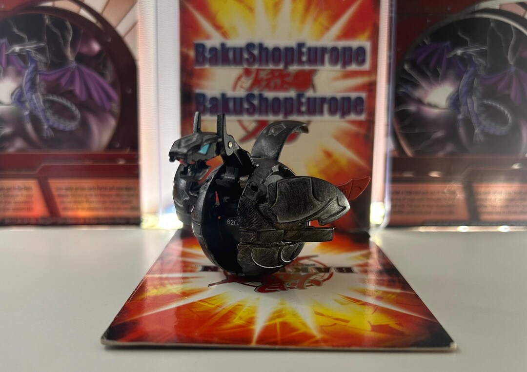 Bakugan Pyro Dragonoid Darkus Bakusteel RARE - Etsy