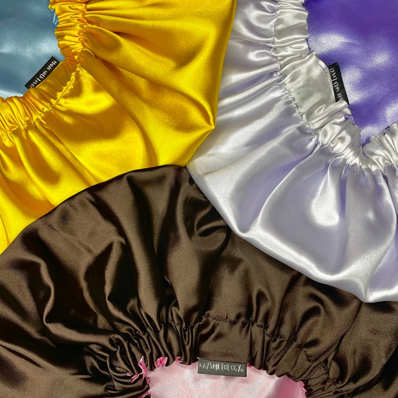 Reversible Satin Bonnet (jumbo Size) - Etsy