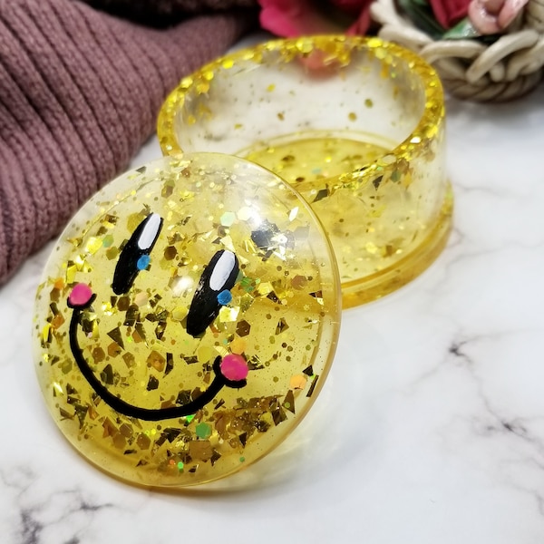 Smiley Face Jewelry Box - Etsy