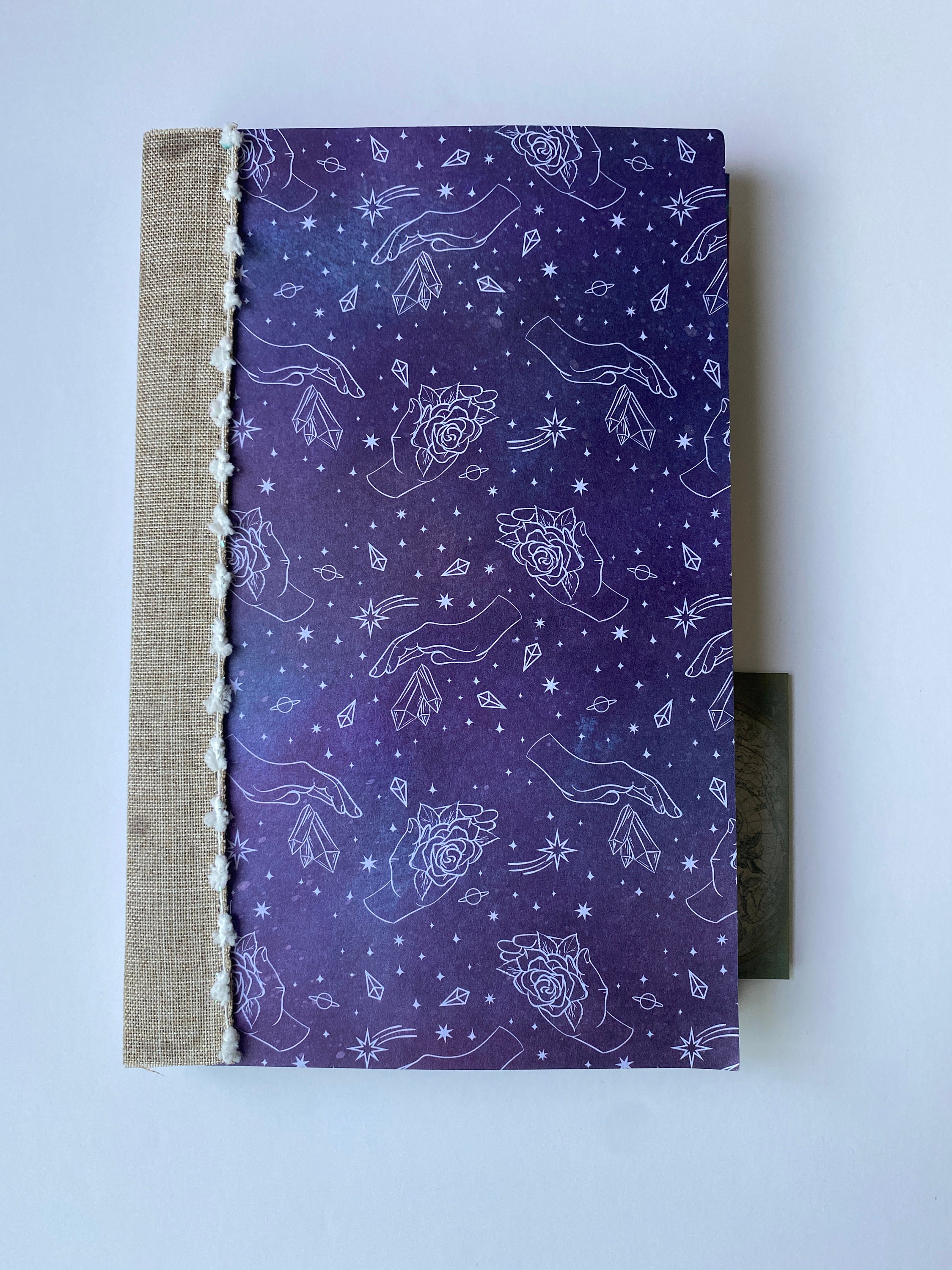 Hand-bound Journal Cosmic Themed - Etsy UK