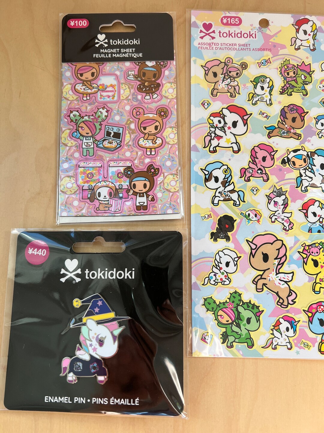 Tokidoki Gift Set Enamel Pin, Magnets, Stickers, Scented Erasers ...
