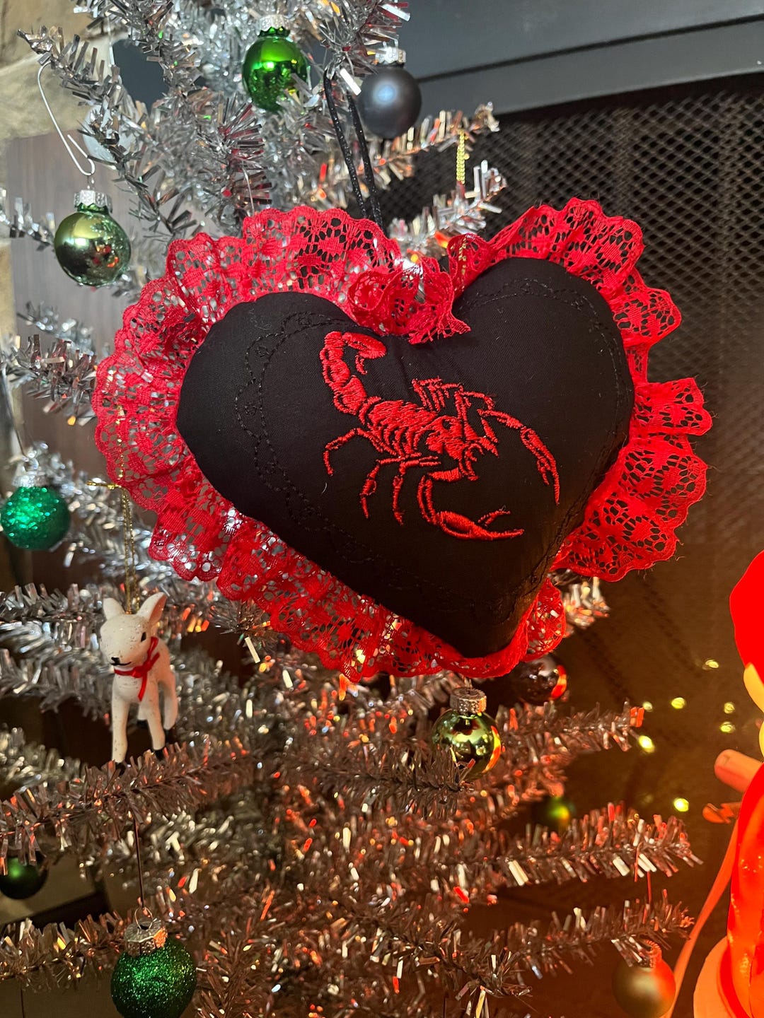 Scorpion Hanging Heart - Etsy