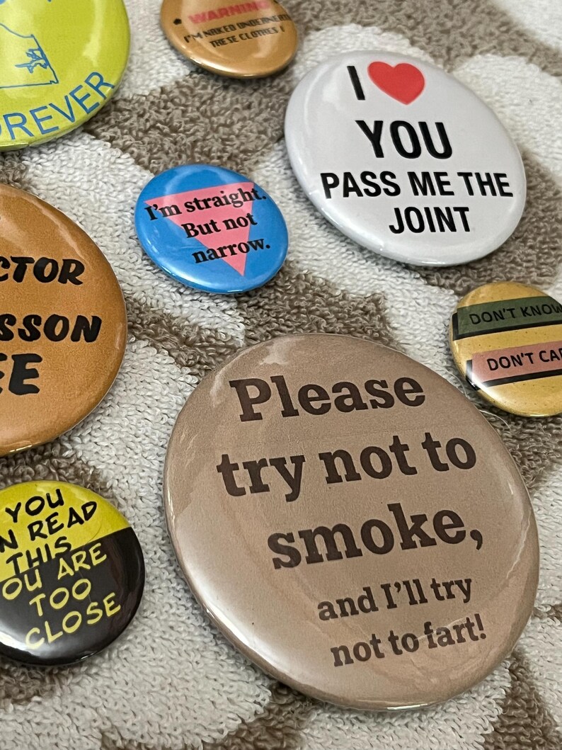 10 Pack Vintage Inspired Pin Back Buttons - Etsy