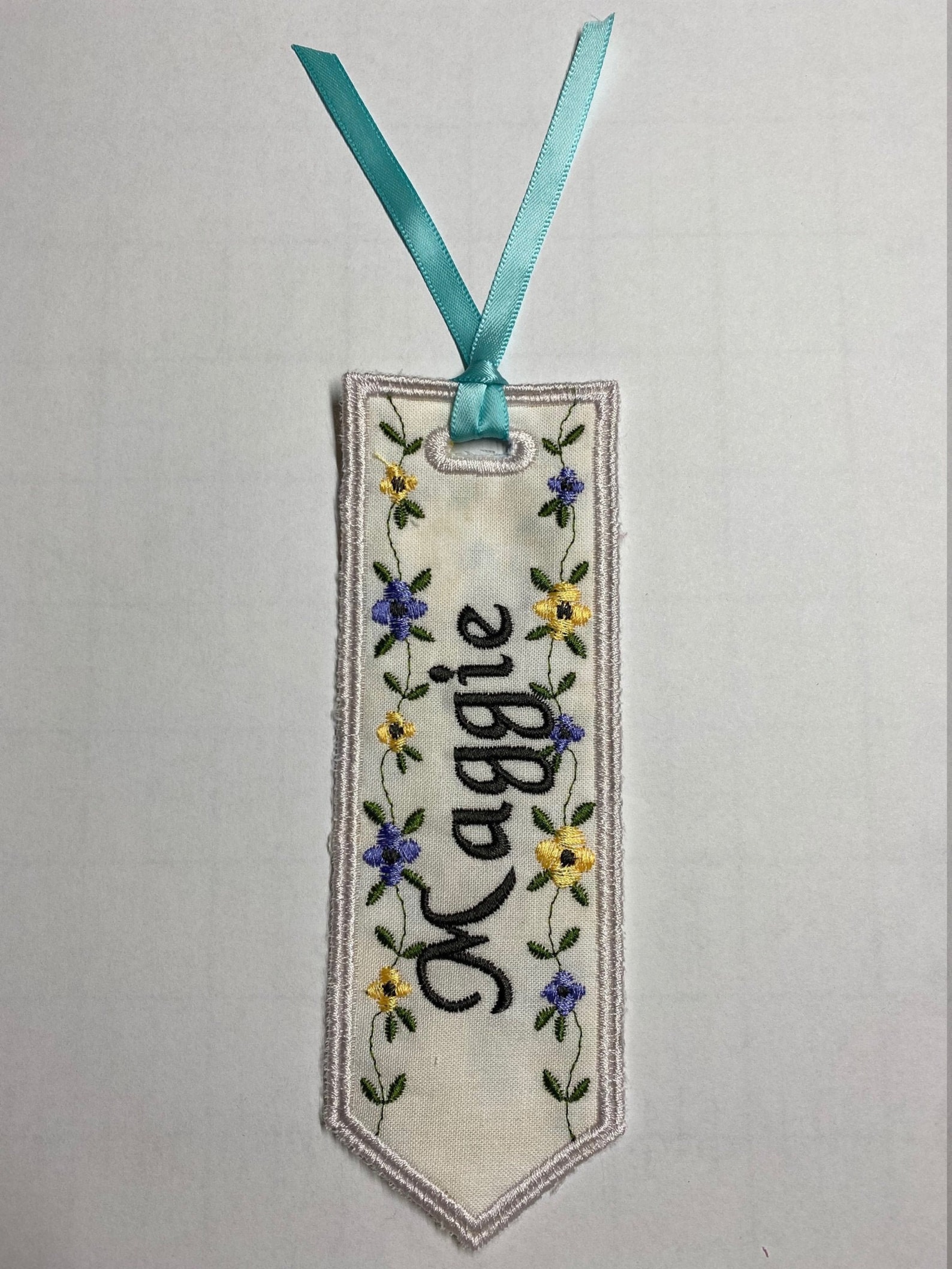 Embroidered Bookmarks with ribbon | Etsy