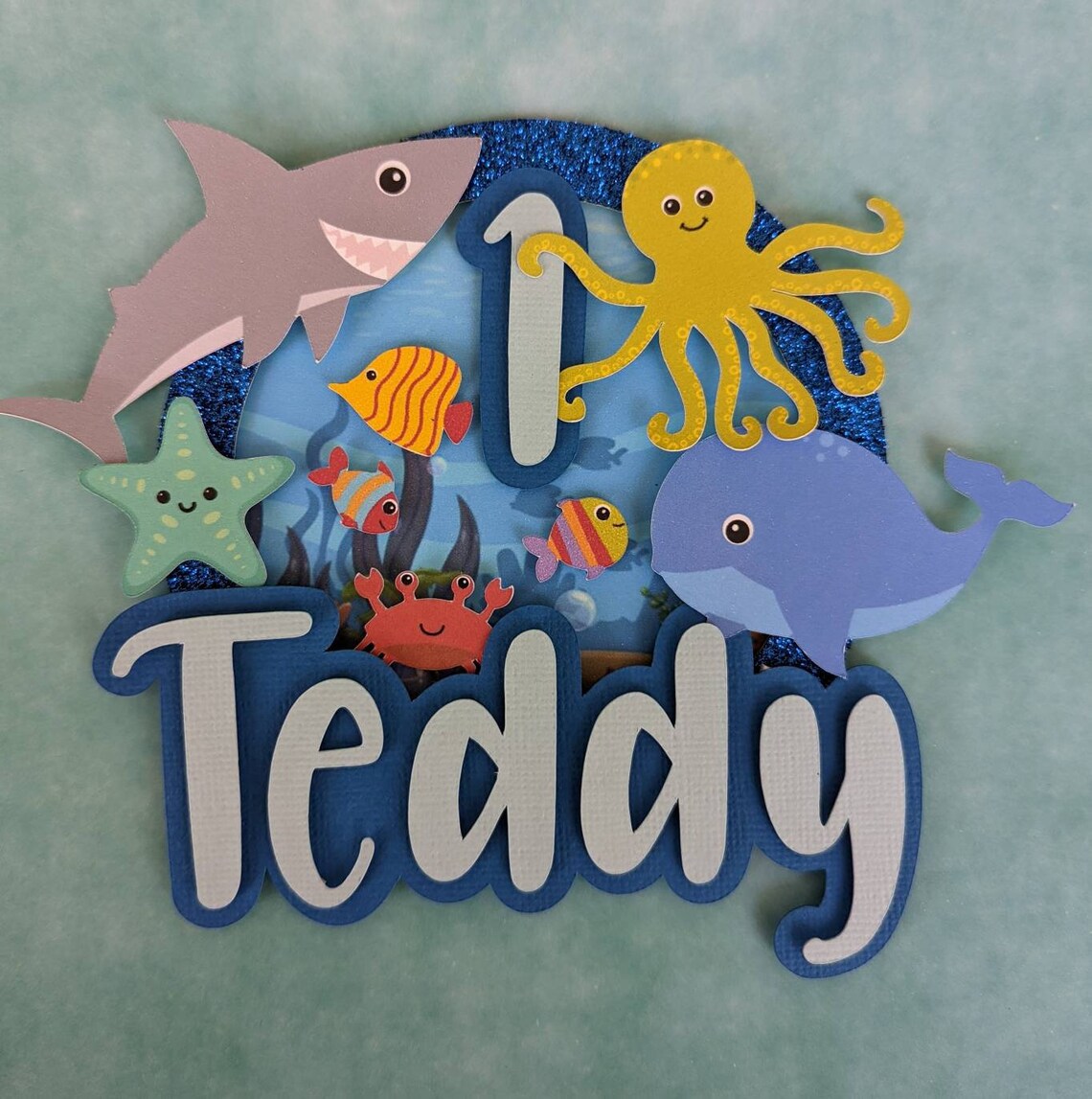 Personalised Ocean Under the Sea Creatures Whale Shark Octopus - Etsy