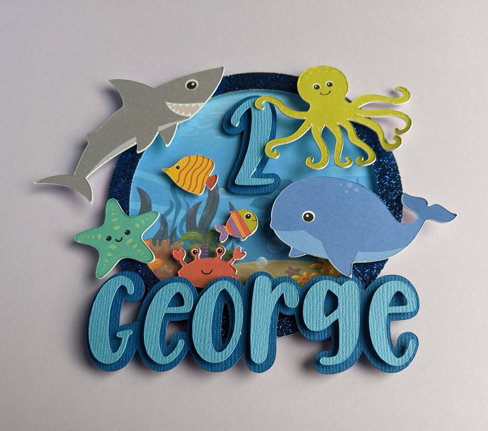 Personalised Ocean Under the Sea Creatures Whale Shark Octopus - Etsy