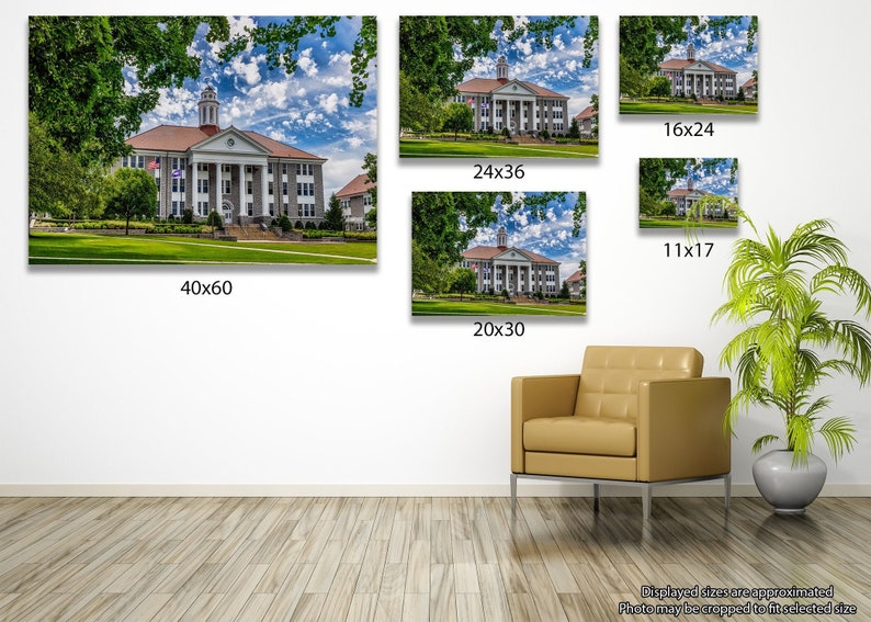 Wilson Hall at James Madison University, JMU Campus Landscape Artwork ...