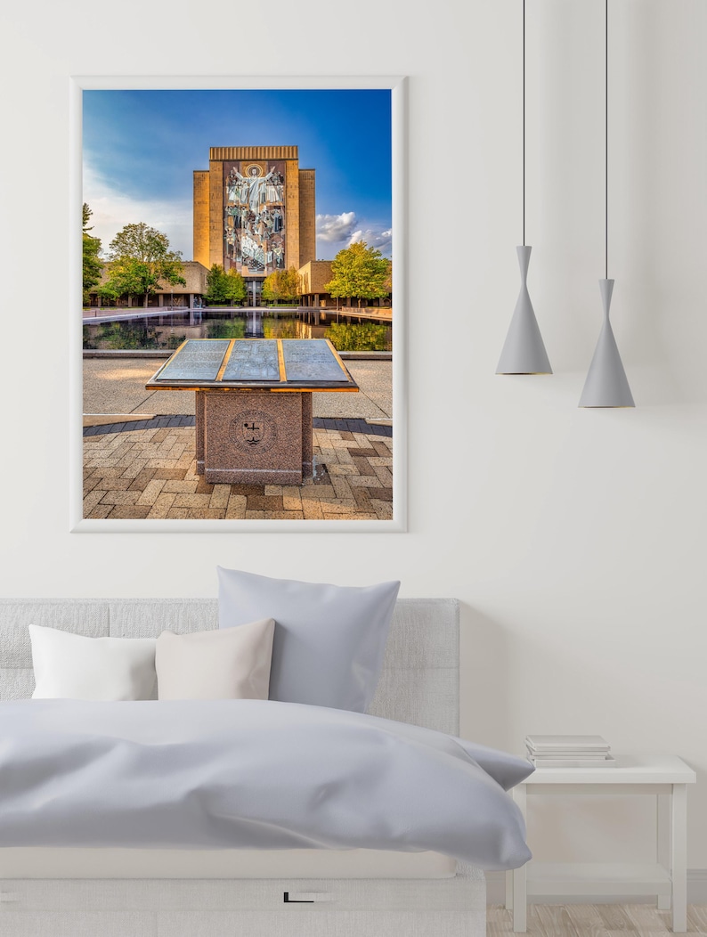 Touchdown Jesus at Notre Dame, Words of Life Photo Print, Catholi ...