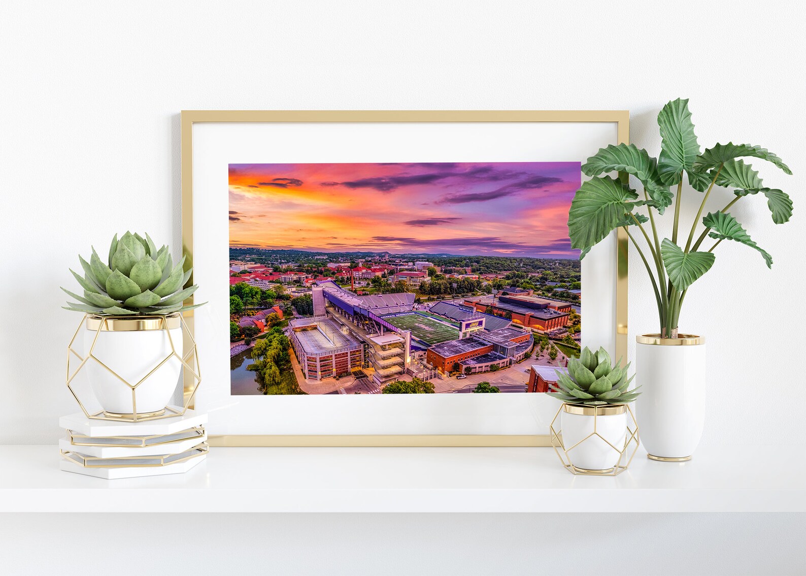Bridgeforth Stadium at Sunrise, JMU Campus Landscape Photo Print, Gift ...