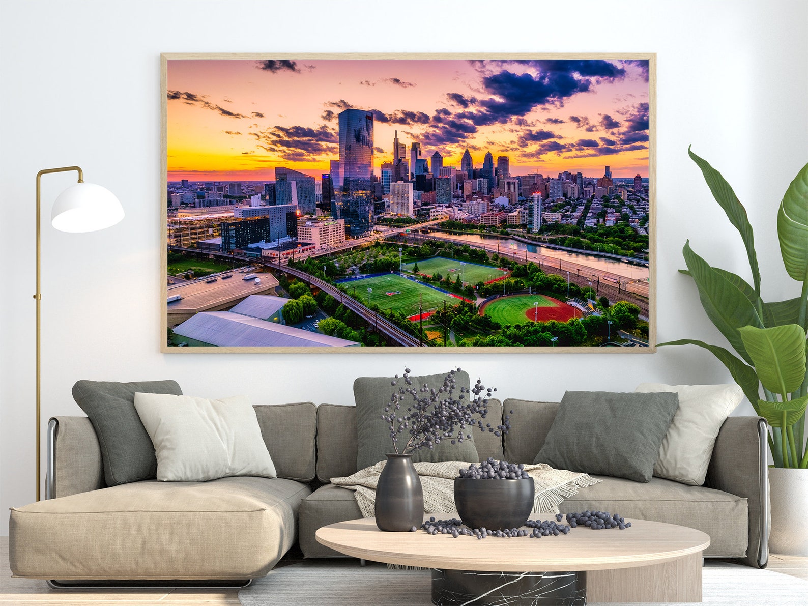 Philadelphia Skyline at Sunrise, Upenn Campus, Pennsylvania Fine Art ...