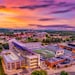 Bridgeforth Stadium at Sunrise, JMU Campus Landscape Photo Print, Gift ...