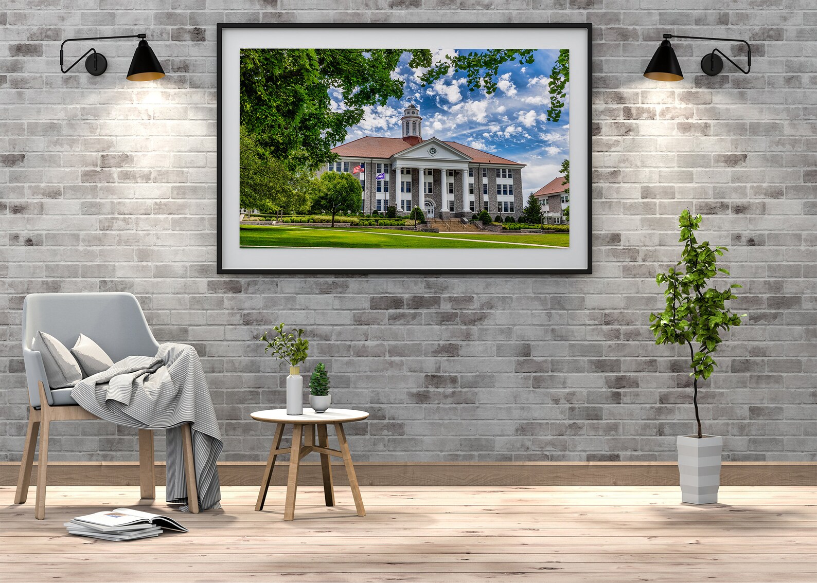 Wilson Hall at James Madison University, JMU Campus Landscape Artwork ...