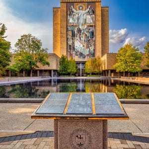 Touchdown Jesus at Notre Dame, Words of Life Photo Print, Catholi ...