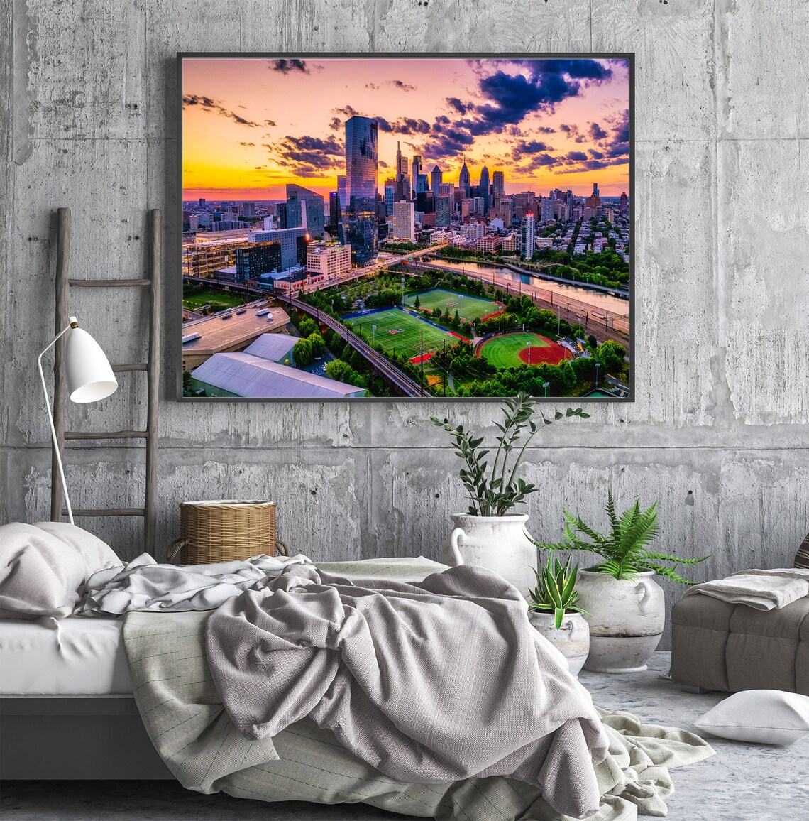 Philadelphia Skyline at Sunrise, Upenn Campus, Pennsylvania Fine Art ...
