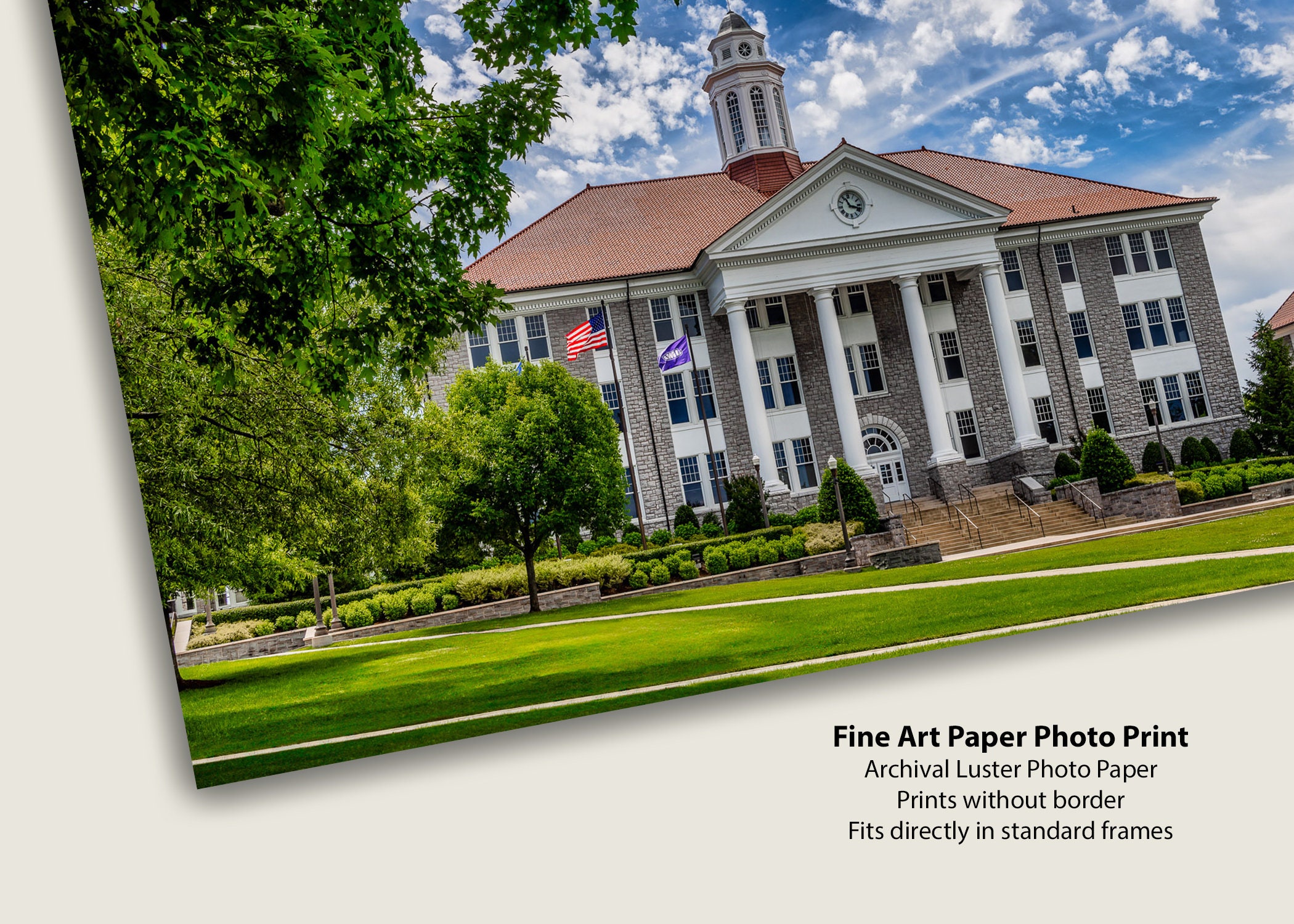 Wilson Hall at James Madison University, JMU Campus Landscape Artwork ...