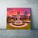 Sunset at Burruss Hall Virginia Tech Landmark Campus - Etsy