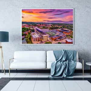 Bridgeforth Stadium at Sunrise, JMU Campus Landscape Photo Print, Gift ...