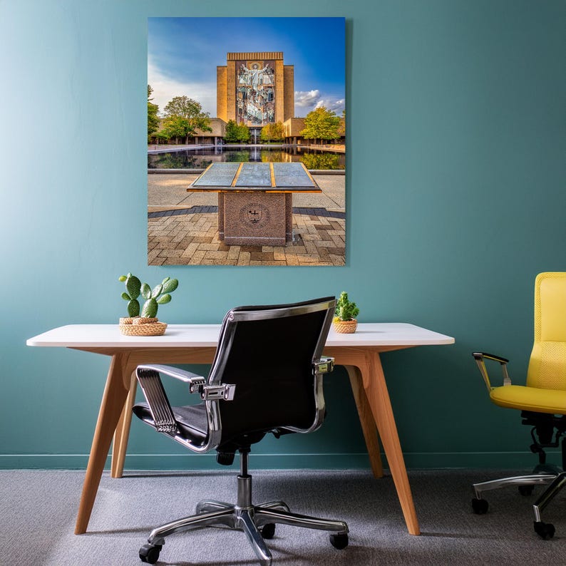 Touchdown Jesus at Notre Dame, Words of Life Photo Print, Catholi ...