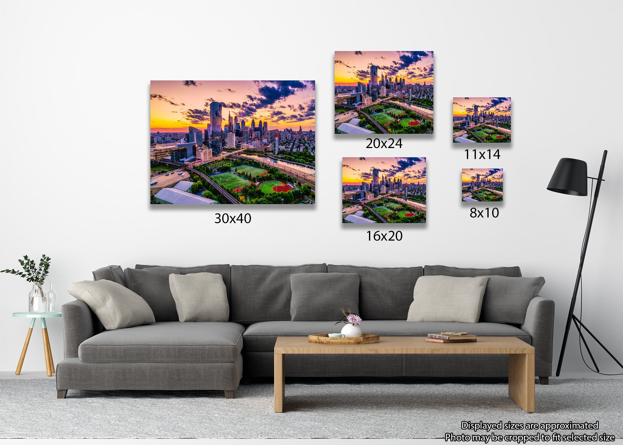 Philadelphia Skyline at Sunrise, Upenn Campus, Pennsylvania Fine Art ...