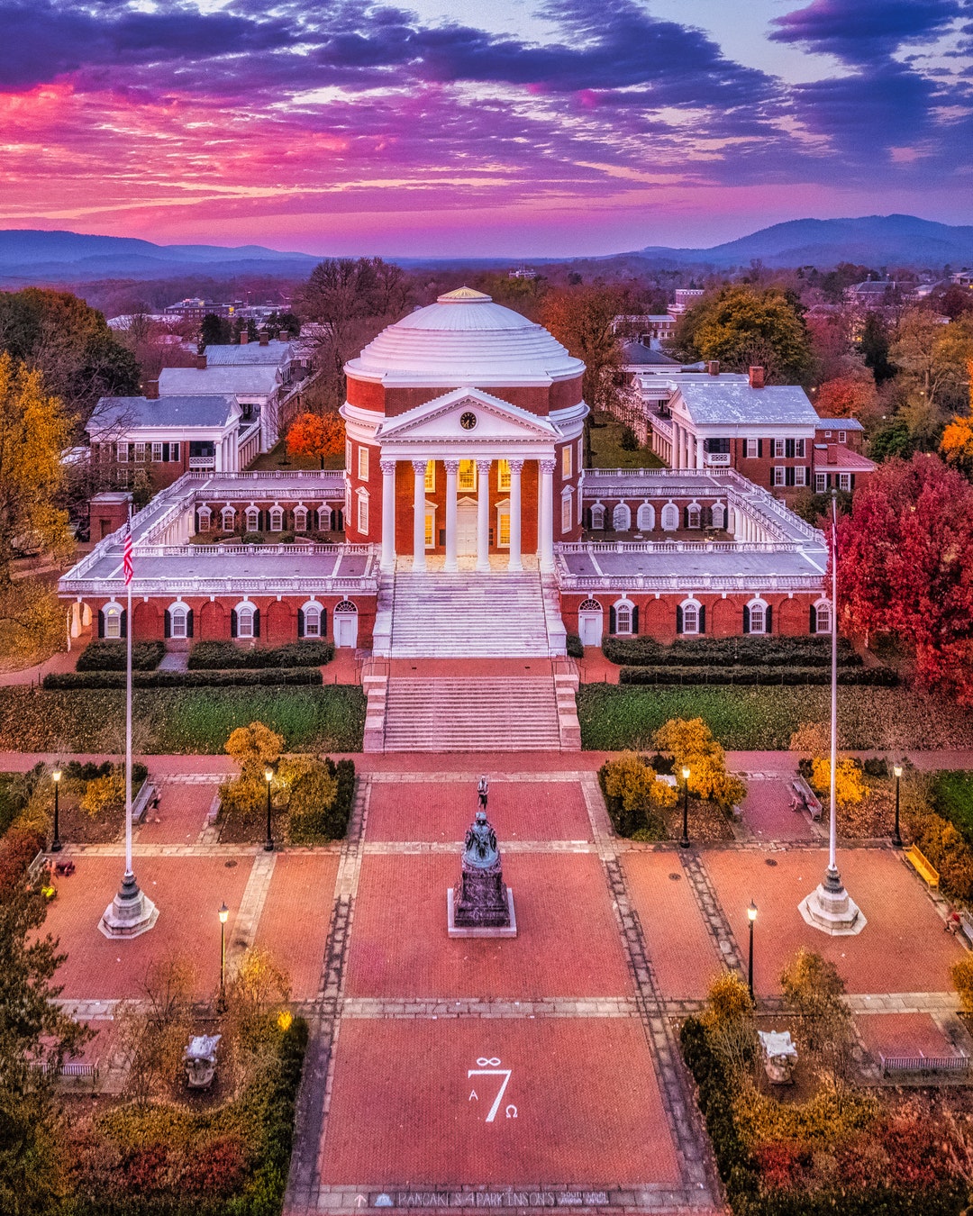 UVA Rotunda Sunrise Print, Fine Art Photo, Perfect Gift for Students ...