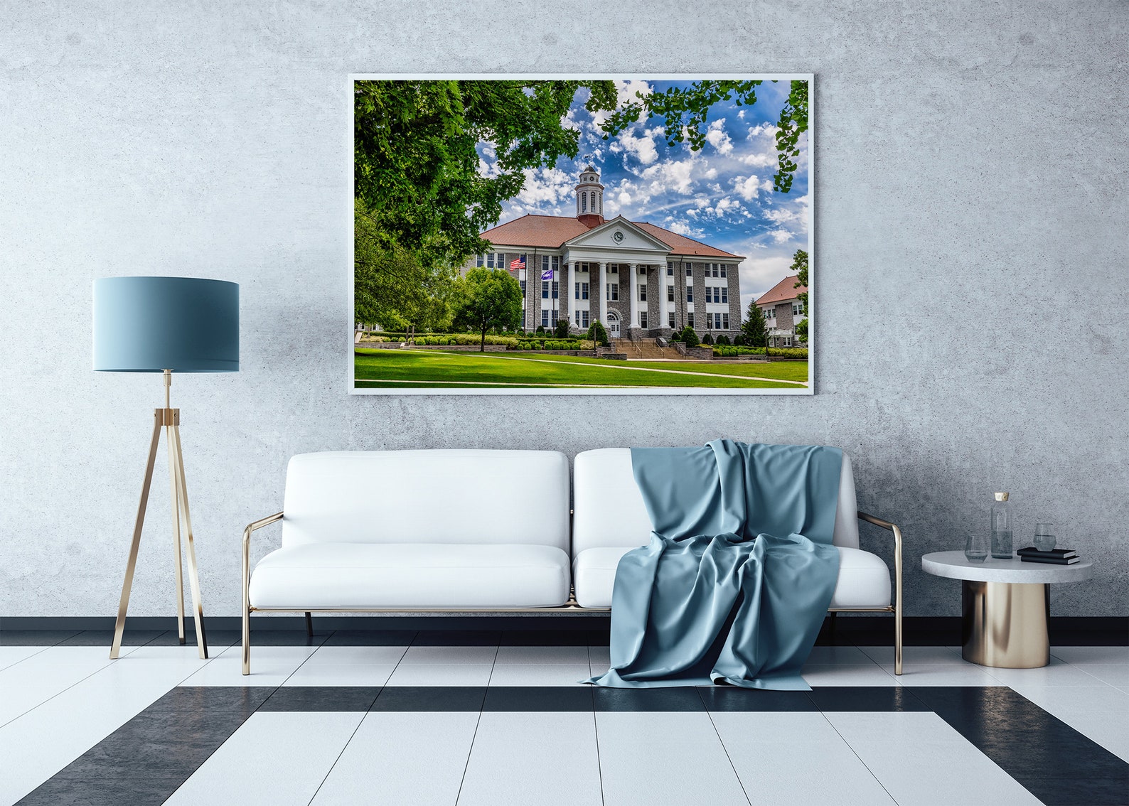 Wilson Hall at James Madison University, JMU Campus Landscape Artwork ...