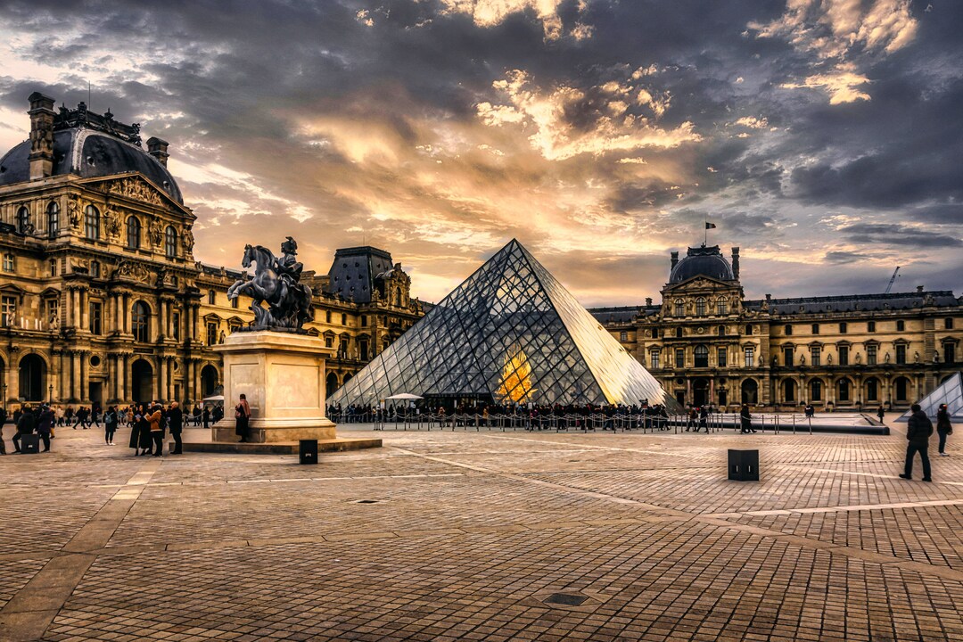 Louvre Pyramid Sunrise: Paris Fine Art Photography Print - Etsy