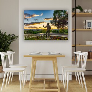 James Madison Statue at Sunset, JMU Campus Landscape Artwork, Fine Art ...