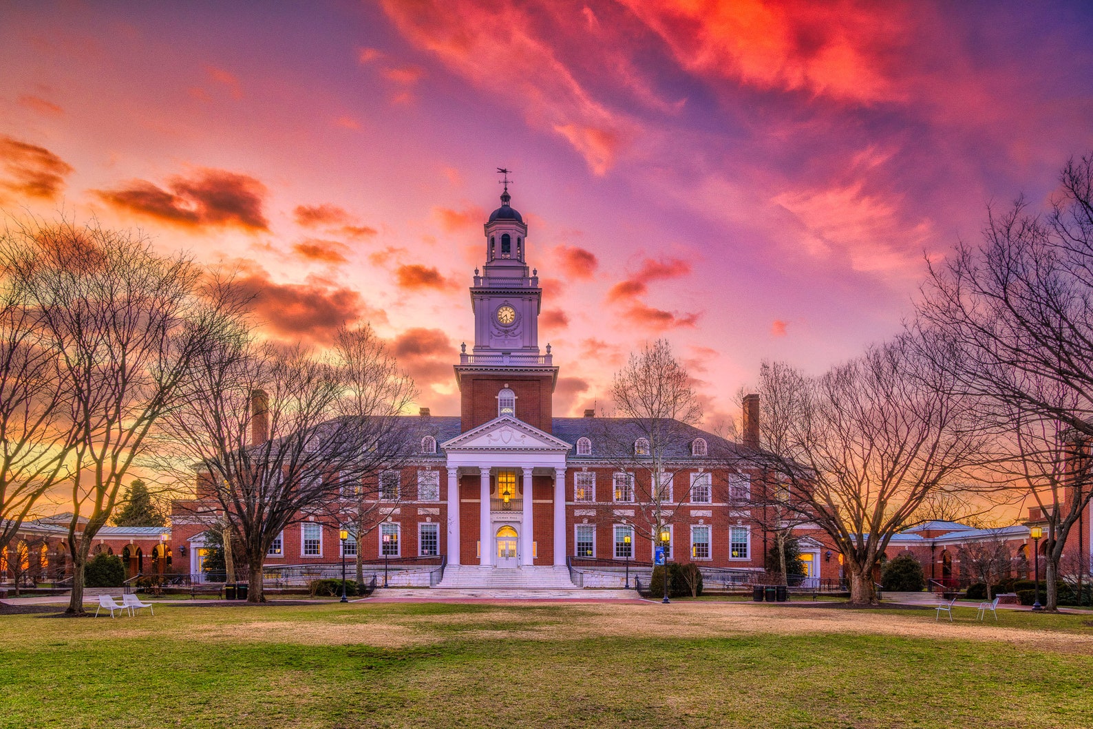 Sunset at Gilman Hall, Johns Hopkins University Photo, Fine Art Print ...