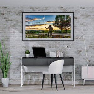 James Madison Statue at Sunset, JMU Campus Landscape Artwork, Fine Art ...