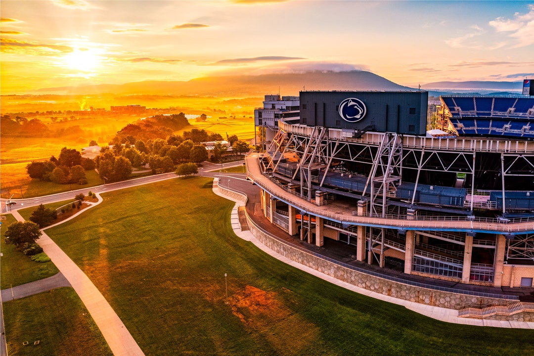 Beaver Stadium at Sunrise, Penn State University Home Decor, Gift for ...