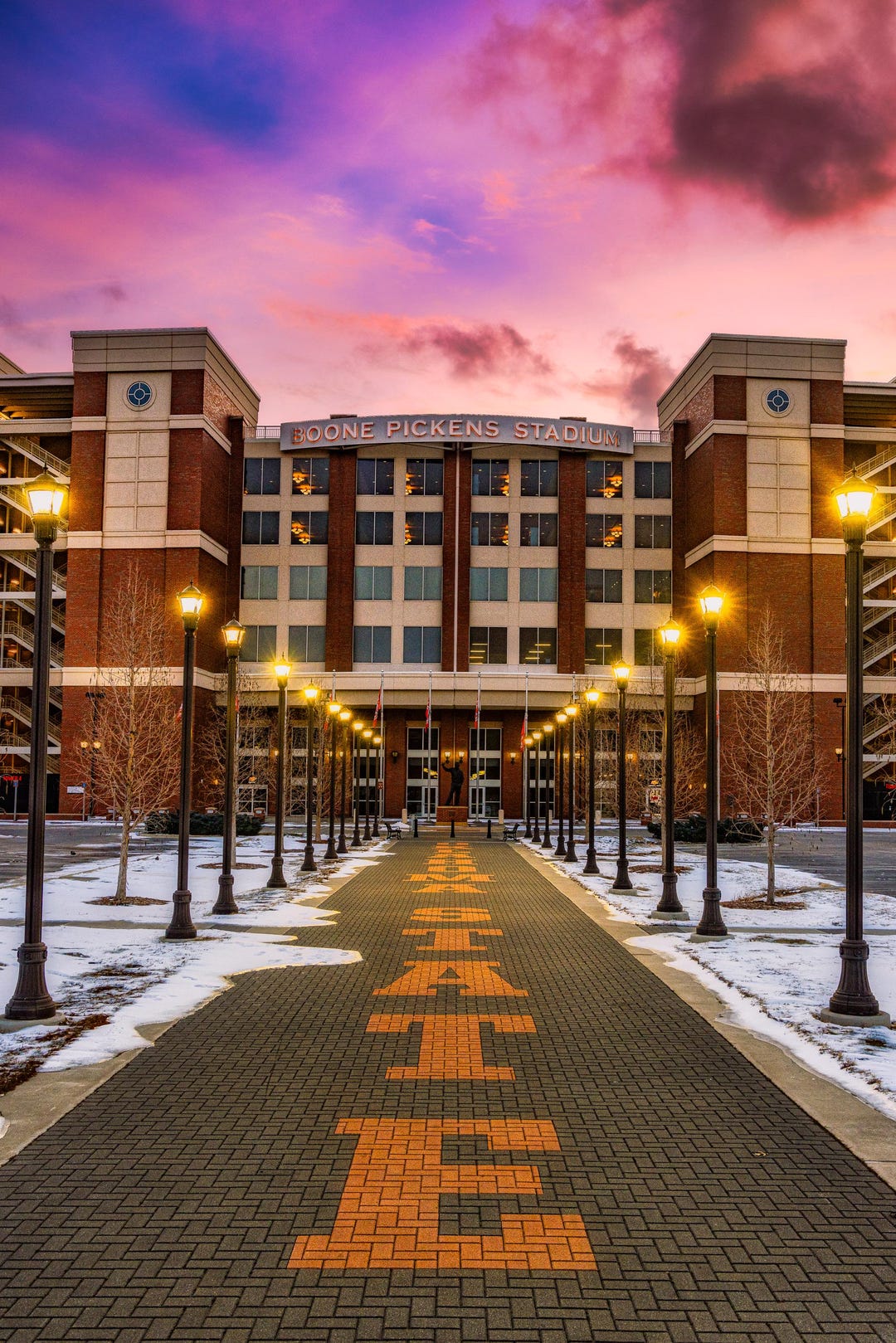 Sunrise Print Boone Pickens Stadium Wall Art: Campus Photography ...