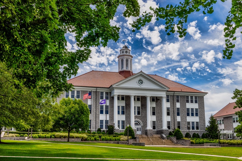 Wilson Hall at James Madison University, JMU Campus Landscape Artwork ...