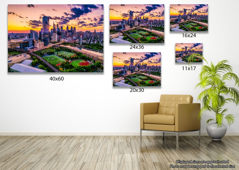 Philadelphia Skyline at Sunrise, Upenn Campus, Pennsylvania Fine Art ...