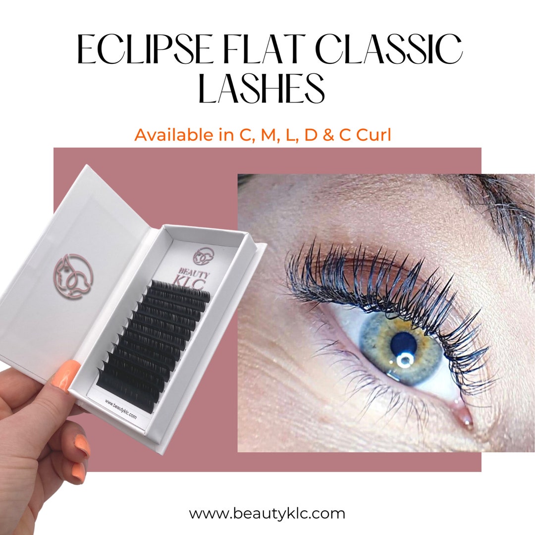 Flat /eclipse Lashes Super Soft - Etsy