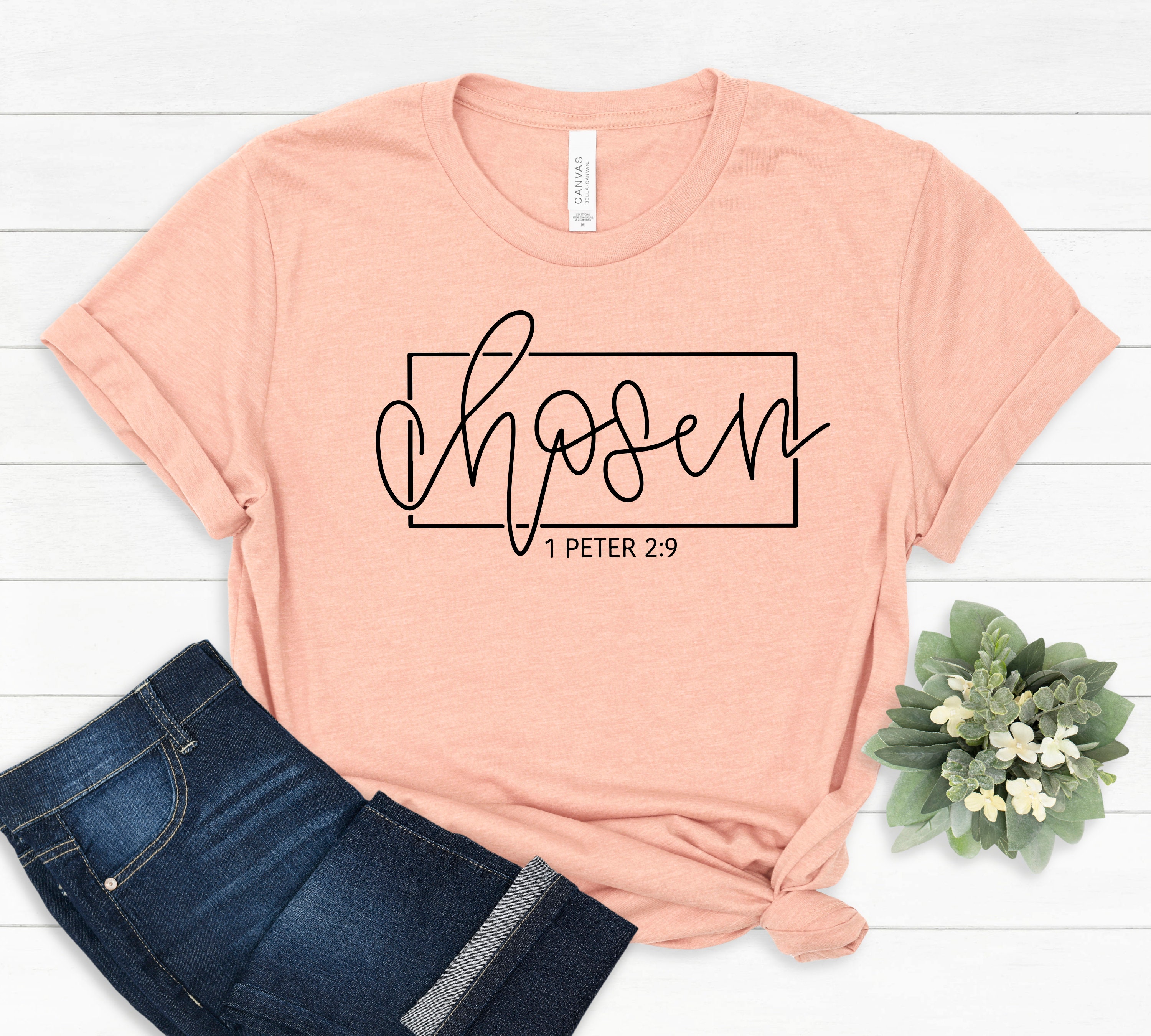 Chosen Shirt Christian T-Shirts Christian Apparel Christian | Etsy