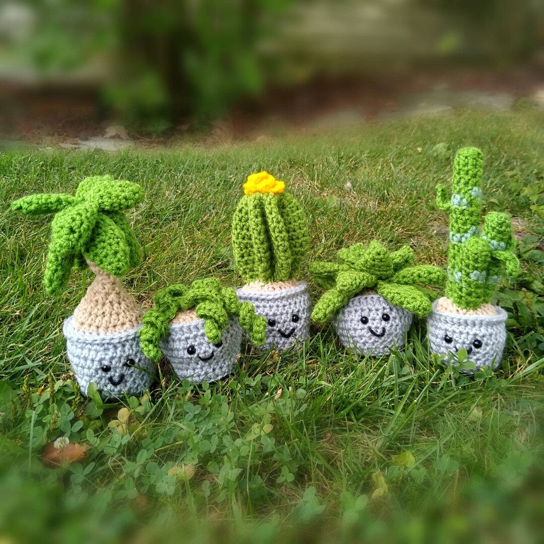 Crochet Succulents Amigurumi Plush Mini Stuffies - Etsy
