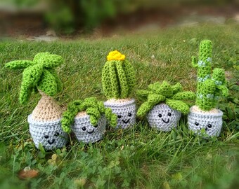 Crochet Succulents Amigurumi Plush Mini Stuffies - Etsy