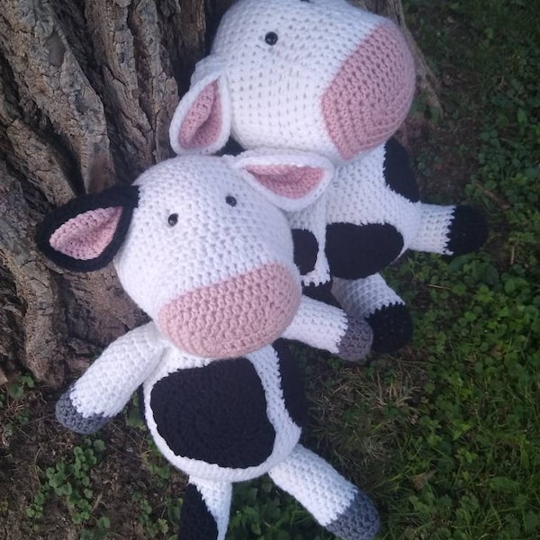 Large Amigurumi Cow Pattern - Etsy