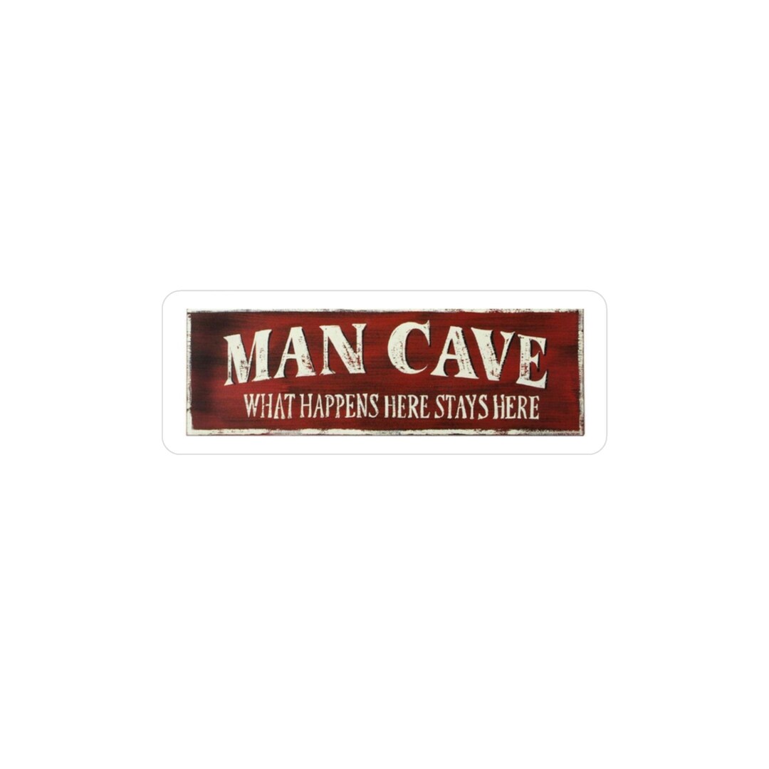 Man Cave Vinyl Decal - Etsy
